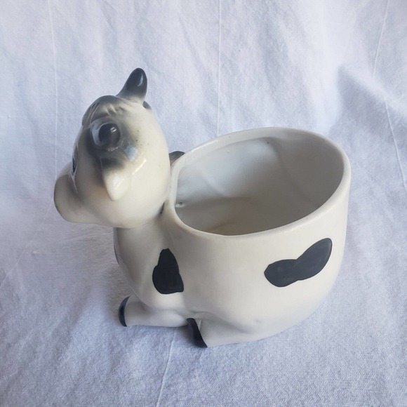 Unbranded | Accents | Vintage Cow And Calf Planters Ceramic Dairy ...